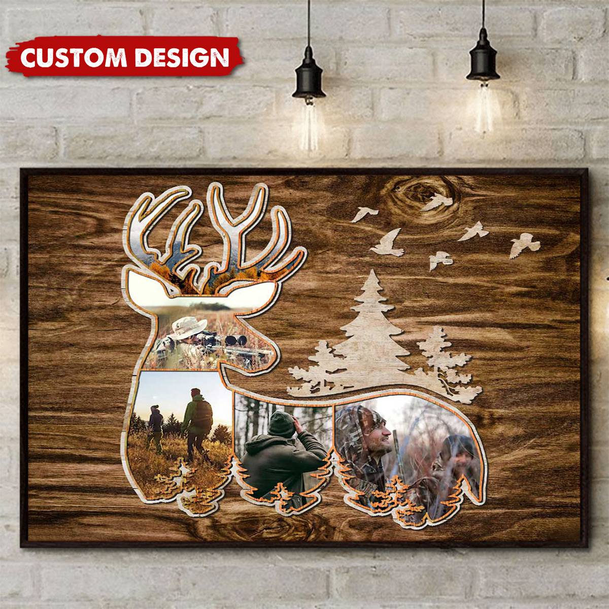 Personalized Deer Photo Collage Poster, Hunting Gifts For Deer Hunters ...