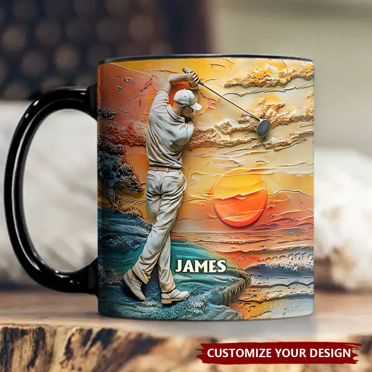 Golf Is My Life - Personalized Golf Coffee Mug - OKBANDS