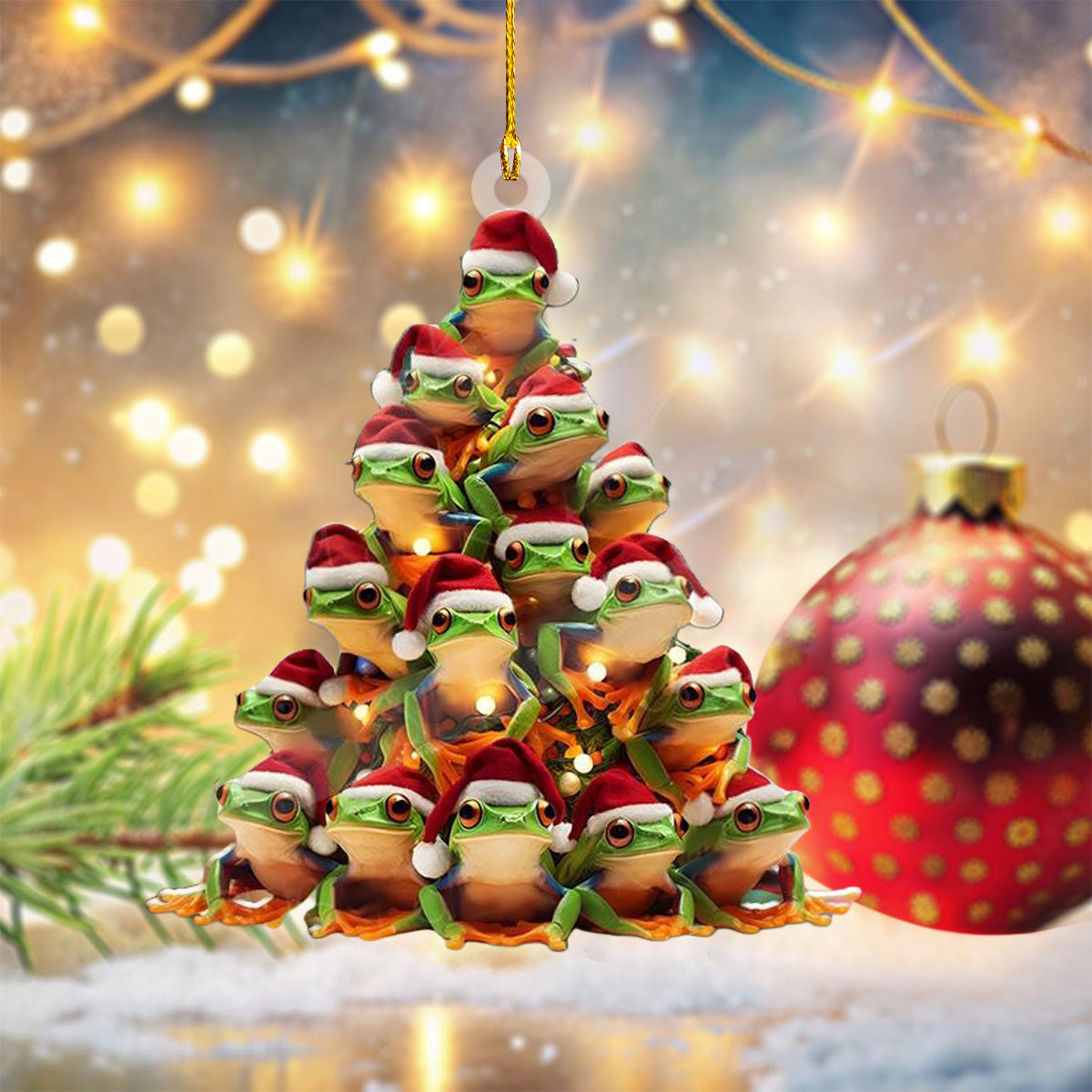 Frogs Christmas Tree Ornament - 2024 New Release - OKBANDS