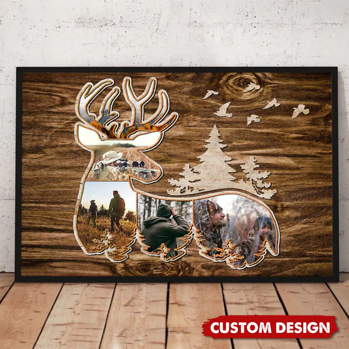 Personalized Deer Photo Collage Poster, Hunting Gifts For Deer Hunters ...
