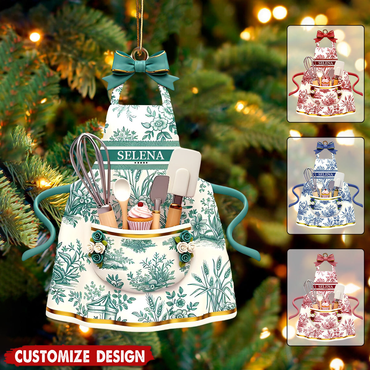 Baking Apron Ornament - Personalized Gifts For Cooking Lovers - OKBANDS