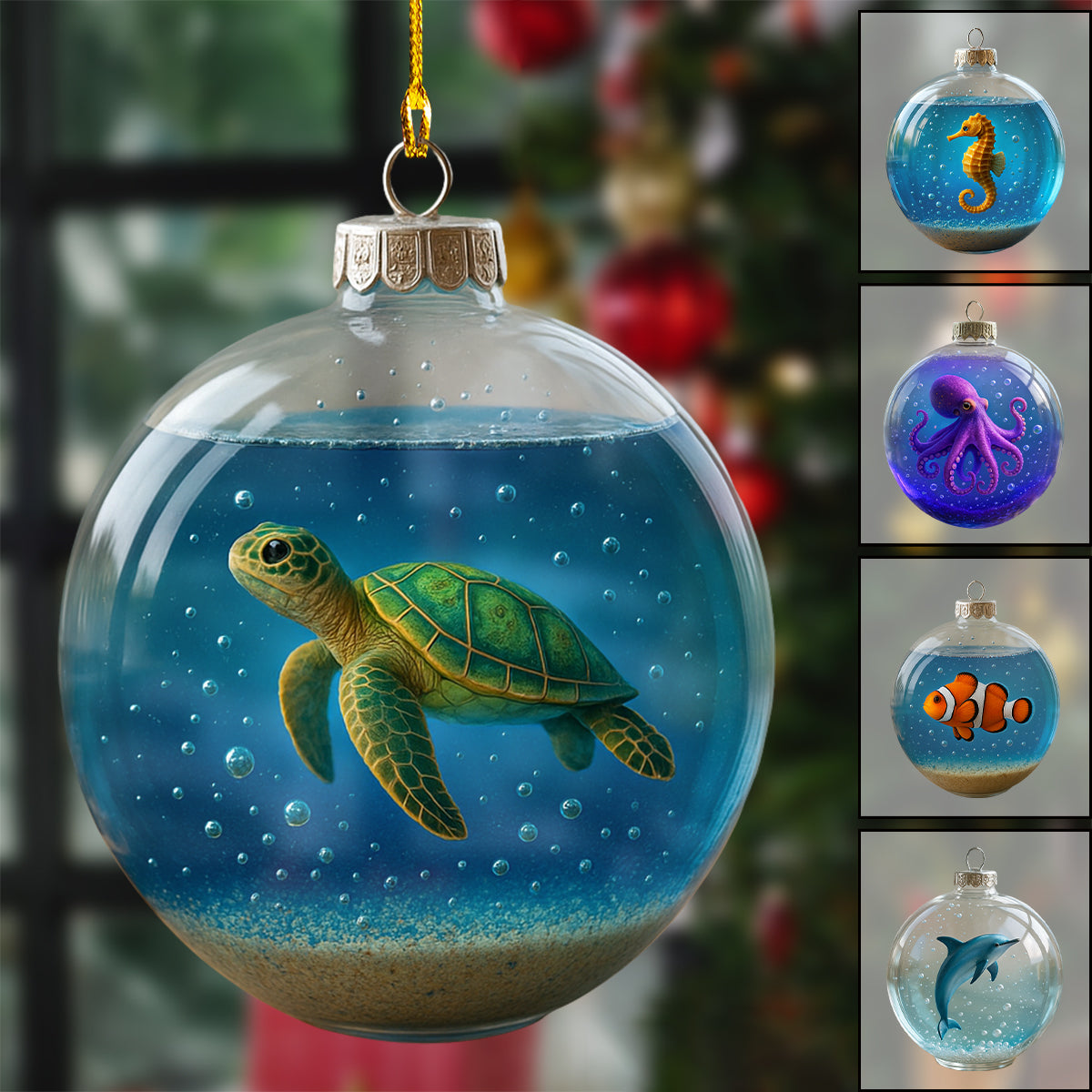 Ocean Whisper Christmas Ornament - OKBANDS