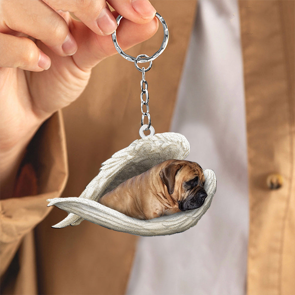 Boerboel Sleeping Angel Acrylic Keychain - OKBANDS