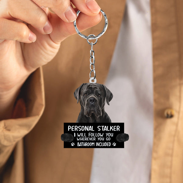 Cane Corso Personal Stalker Acrylic Keychain - OKBANDS