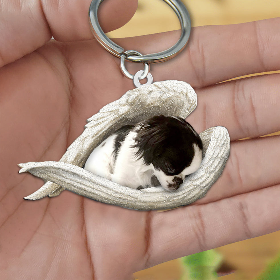 Japanese Chin Sleeping Angel Acrylic Keychain - OKBANDS