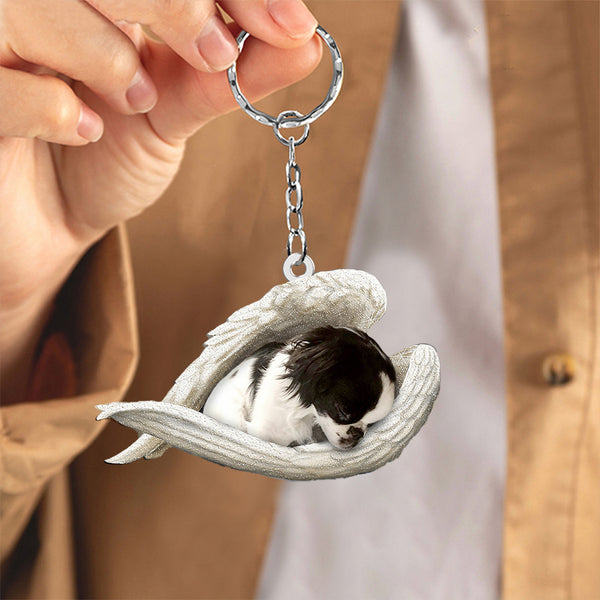 Japanese Chin Sleeping Angel Acrylic Keychain - OKBANDS