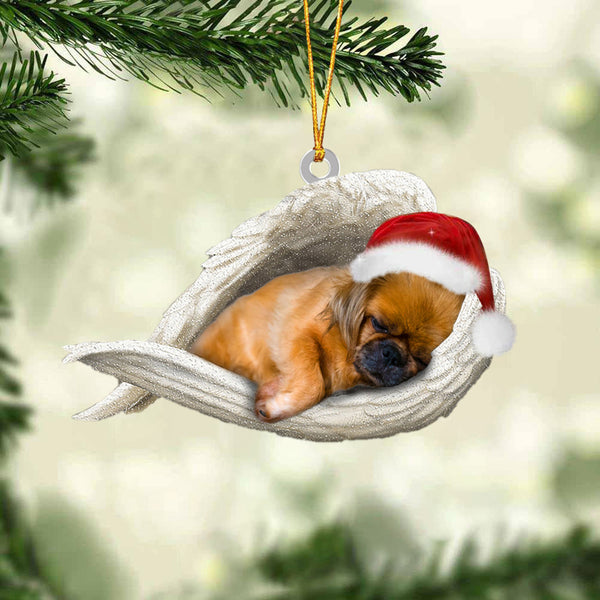 Pekingese Sleeping Angel Christmas Ornament - OKBANDS